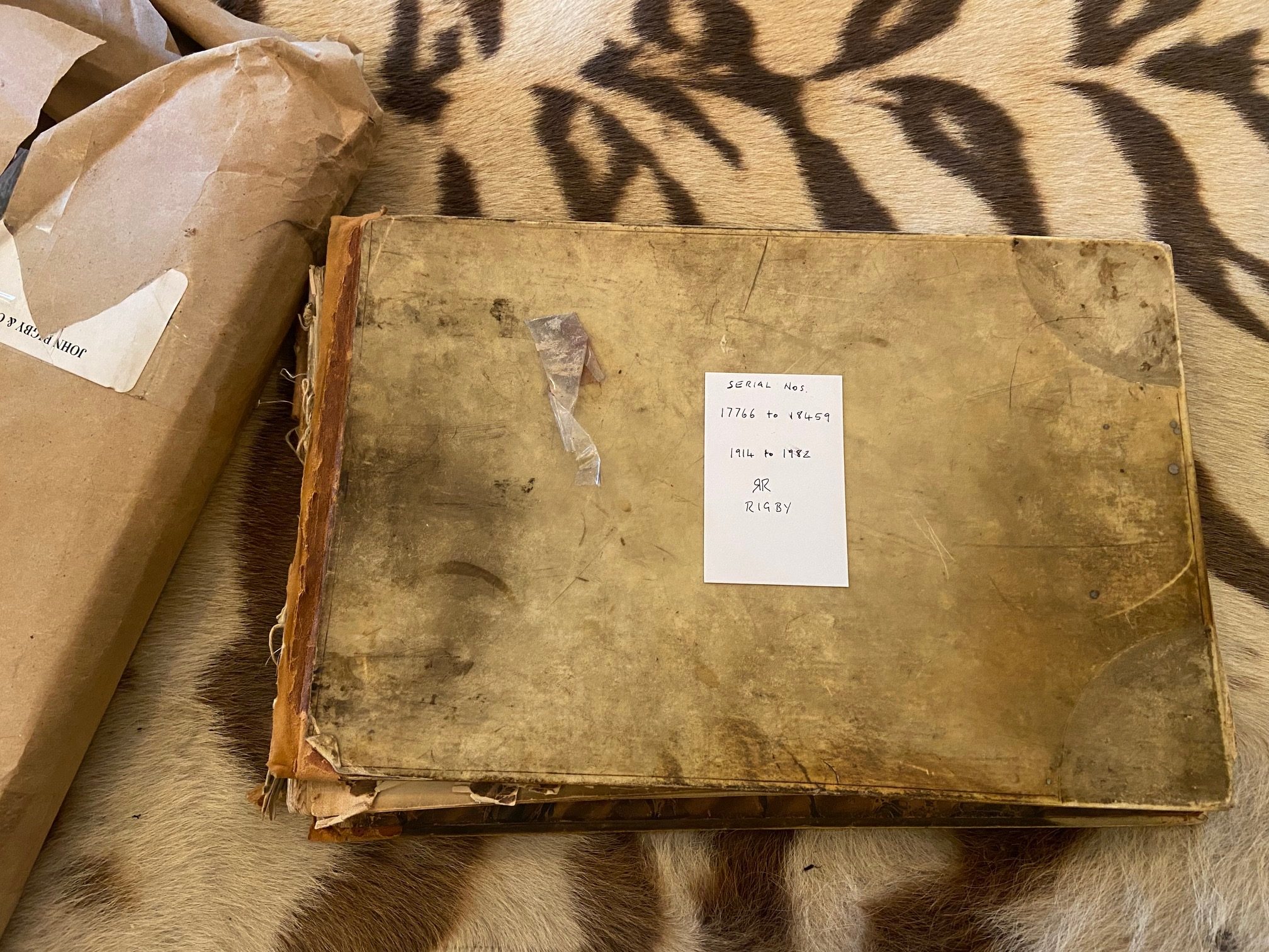 New serial number book find by Diggory Hadoke - John Rigby & Co.