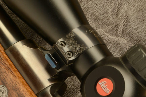 London Best scroll engraved scope rings for web - John Rigby & Co.